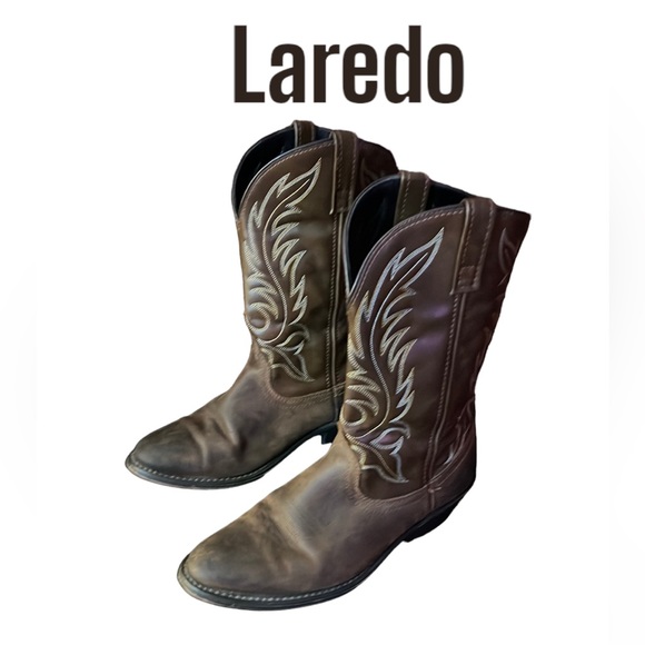 Laredo | Shoes | Western Laredo Brown Leather Boots | Poshmark